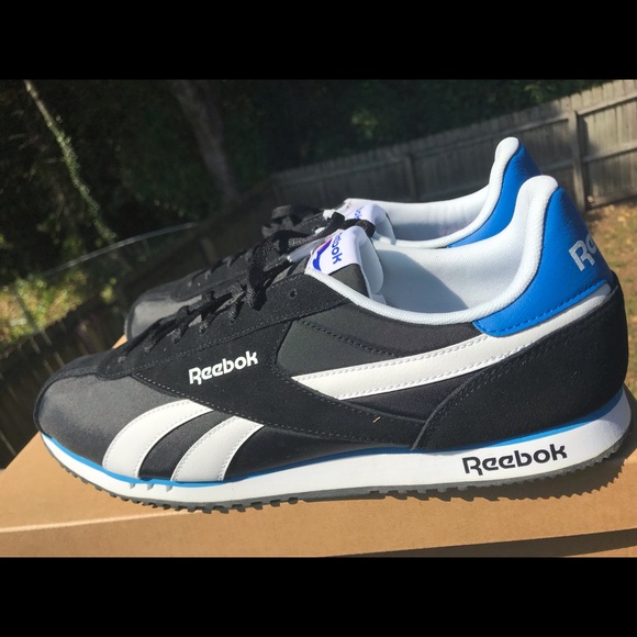 Reebok | Shoes | Reebok Classic Blue Black And White | Poshmark